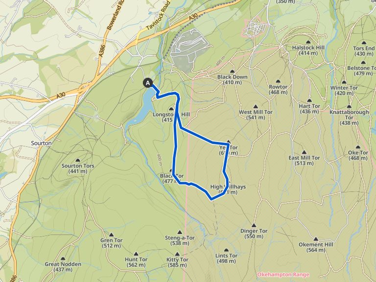 Stage 1: Dartmoor Loop (Meldon Reservoir Car Park) | run | Komoot